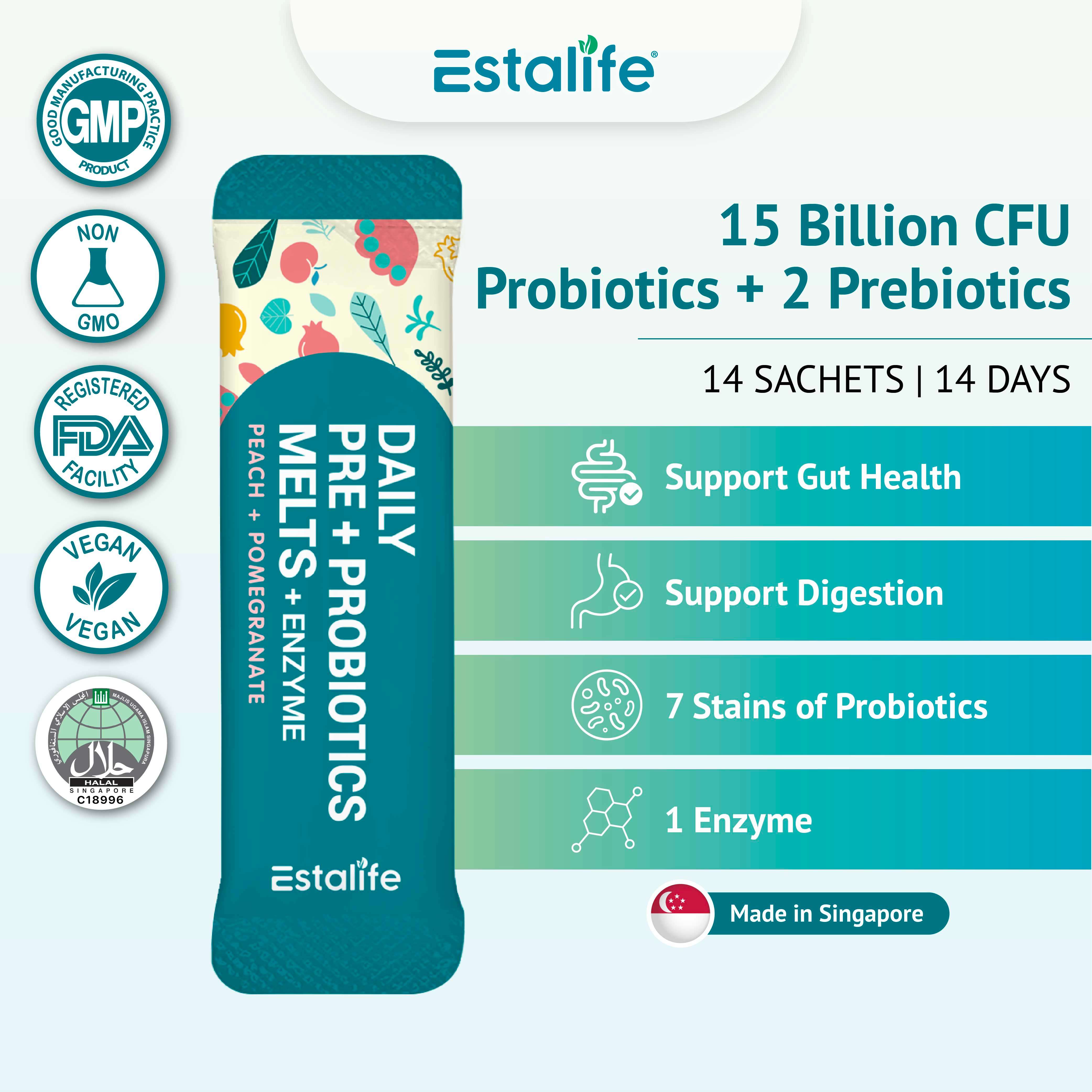 Estalife Daily Pre+Probiotics Melts – Estalife.com